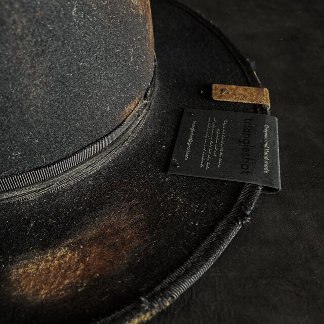 Lozenge scorched hat | iichi ハンドメイド・クラフト作品・手仕事品の通販