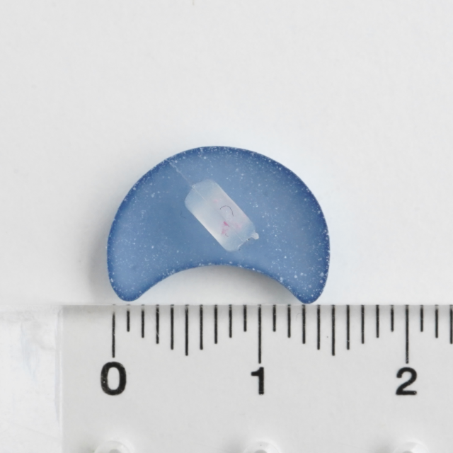 (2個) 15mm 月のボタン シルバーブルー フランス製 | iichi ハンドメイド・クラフト作品・手仕事品の通販