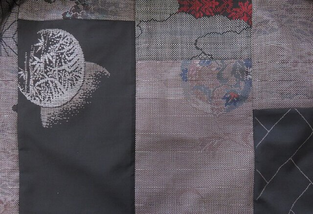 期間限定SALE＊アンティーク着物＊泥大島紬のパッチスカート（9マルキ・7マルキ・裏地付き） | iichi ハンドメイド・クラフト作品・手仕事品の通販