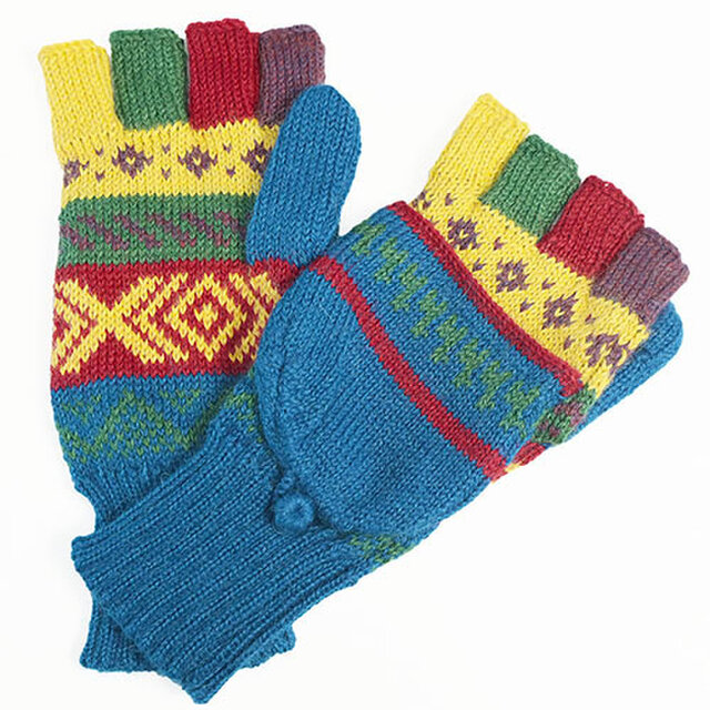 アルパカ ミトン手袋GU AU5784b | iichi ハンドメイド・クラフト作品・手仕事品の通販