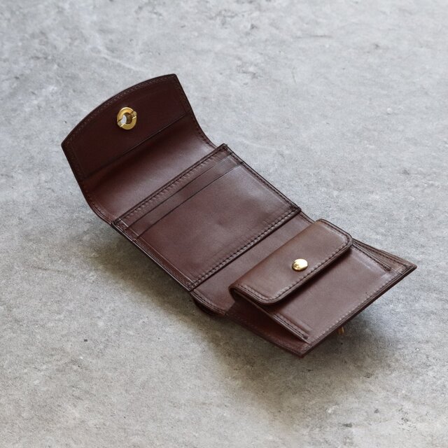 ミニウォレット / Chocolate | iichi ハンドメイド・クラフト作品・手仕事品の通販