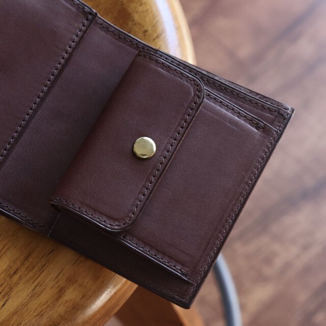 ミニウォレット / Chocolate | iichi ハンドメイド・クラフト作品・手仕事品の通販