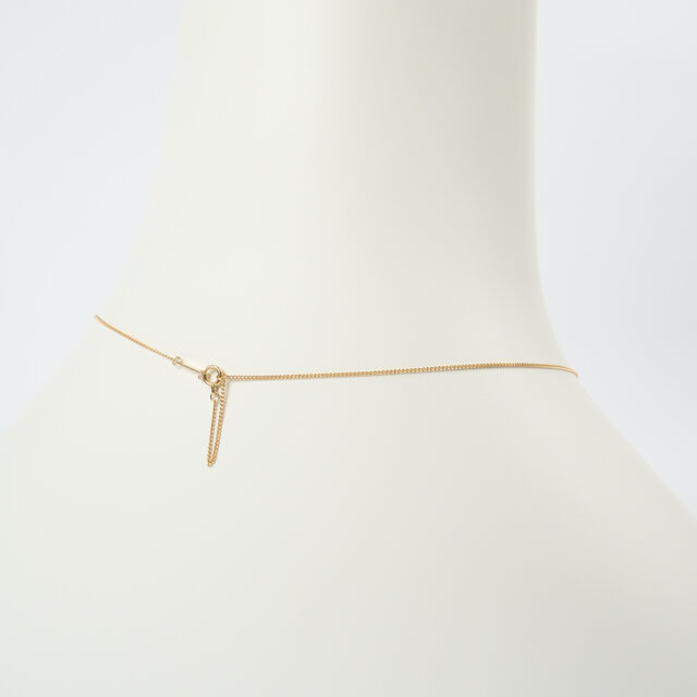 K18 string ショートネックレス 38-42cm（サイズオーダー対応商品） | iichi ハンドメイド・クラフト作品・手仕事品の通販