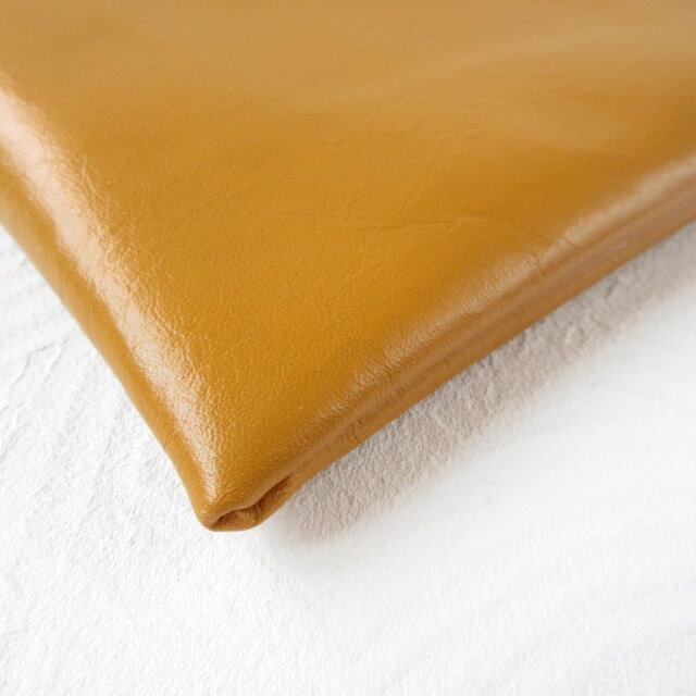 《牛革》ちょい持ちミニトート♪オレンジブラウン・ワンレザー仕上げ・0262 | iichi 日々の暮らしを心地よくするハンドメイドやアンティークのマーケットプレイス