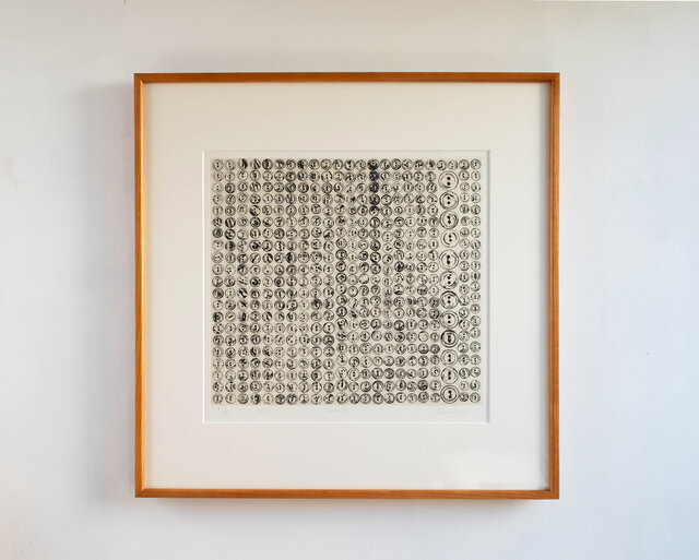 銅版画 “buttons#5”（額装） | iichi ハンドメイド・クラフト作品・手仕事品の通販