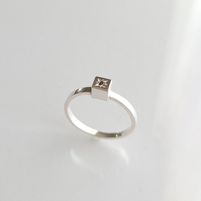 秋冬限定 Blown color Cube RING / SV925 ≪送料無料≫ KY-055R | iichi ハンドメイド・クラフト作品・手仕事品の通販