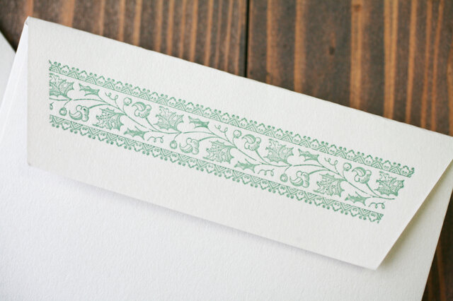 〔retro pattern series〕長封筒 | iichi 日々の暮らしを心地よくするハンドメイドやアンティークのマーケットプレイス