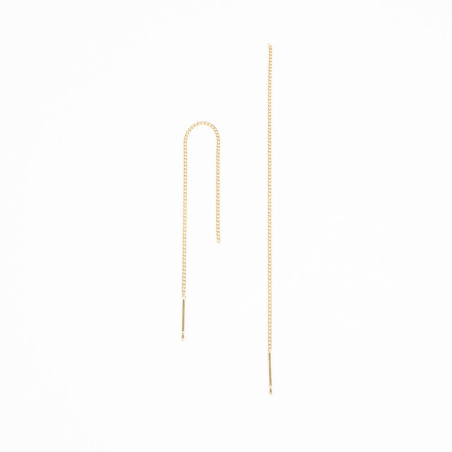 K18 string 琴線 ピアス | iichi ハンドメイド・クラフト作品・手仕事品の通販