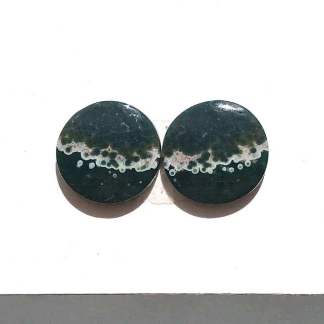 オーシャンジャスパー[121] 15mm 14Cts 天然石 / カボション / ルース | iichi ハンドメイド・クラフト作品・手仕事品の通販