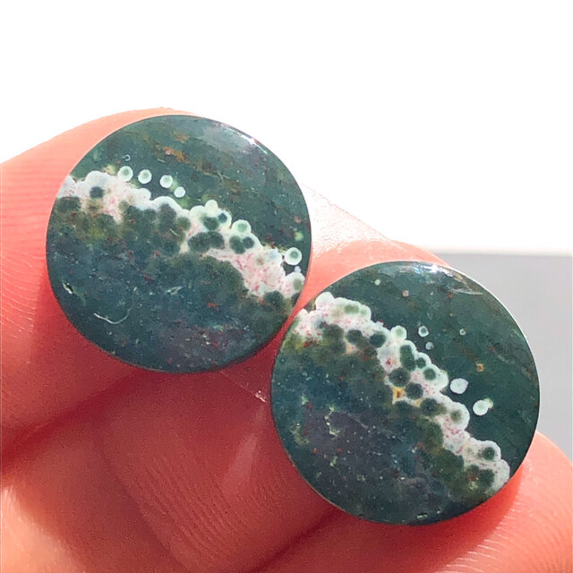 オーシャンジャスパー[121] 15mm 14Cts 天然石 / カボション / ルース | iichi ハンドメイド・クラフト作品・手仕事品の通販