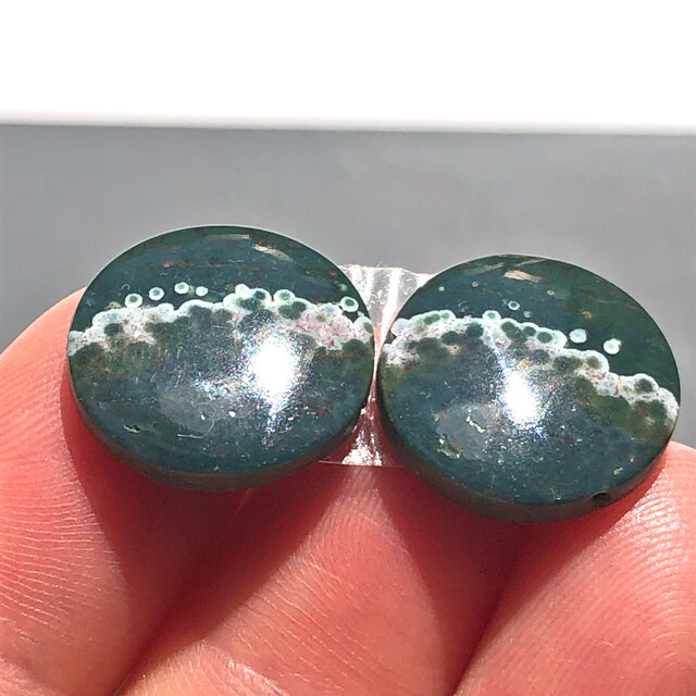 オーシャンジャスパー[121] 15mm 14Cts 天然石 / カボション / ルース | iichi ハンドメイド・クラフト作品・手仕事品の通販