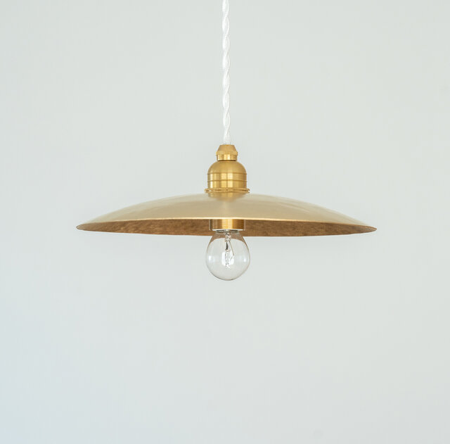 【受注製作】ペンダントランプ ＜コリーヌ-230＞ / 真鍮 シェードランプ E17 | iichi 日々の暮らしを心地よくするハンドメイドやアンティークのマーケットプレイス