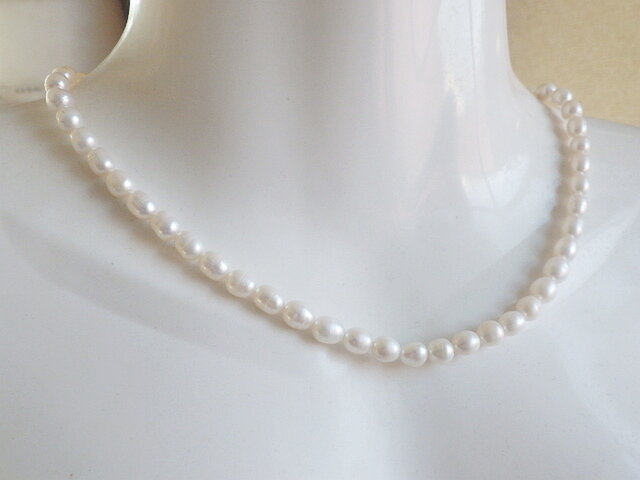 2WAY! Flesh Pearl Necklace 淡水パールネックレス☆マグネットクラスプ☆バロックパール | iichi 日々の暮らしを ...