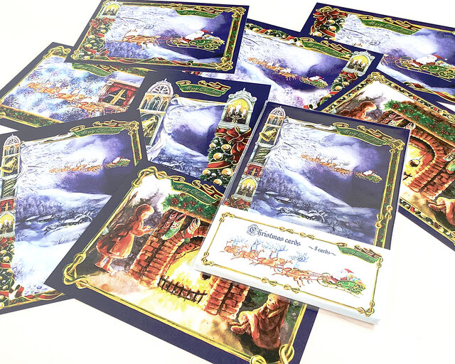 クリスマスカード8枚組 A6サイズ、全て柄違い | iichi ハンドメイド・クラフト作品・手仕事品の通販