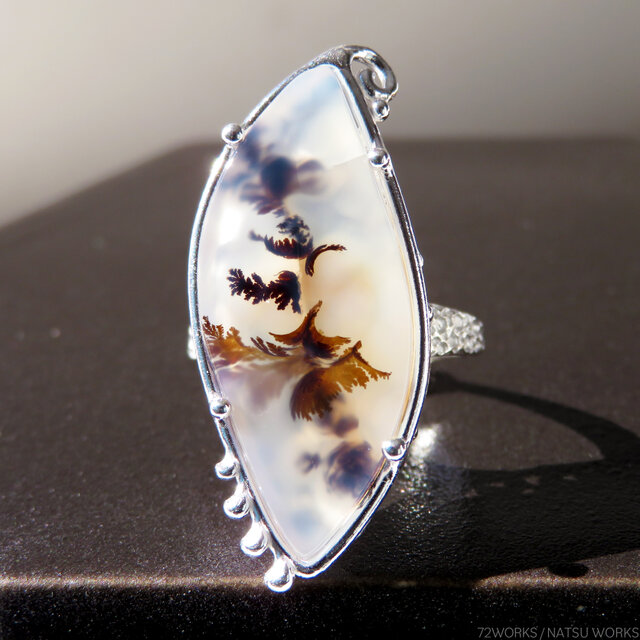 デンドリティック アゲートリング / Dendritic Agate Ring l1 | iichi ハンドメイド・クラフト作品・手仕事品の通販
