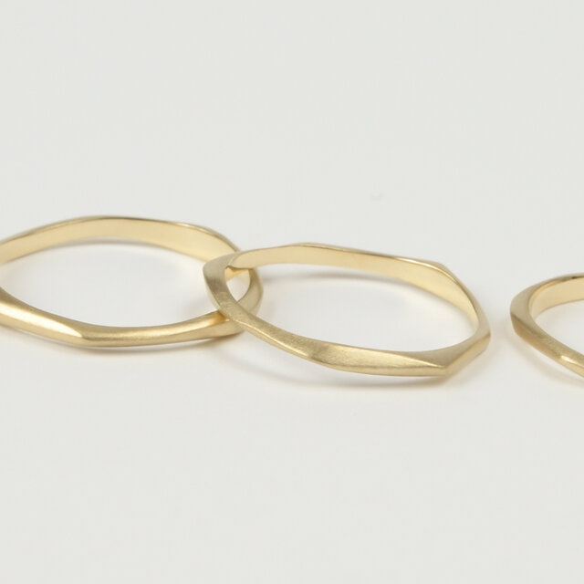 K18 moment ring （#10） | iichi ハンドメイド・クラフト作品・手仕事品の通販