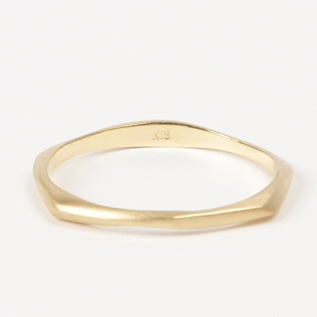 K18 moment ring （#10） | iichi ハンドメイド・クラフト作品・手仕事品の通販