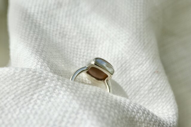 [月兎のgrey moonstone]ring | iichi ハンドメイド・クラフト作品・手仕事品の通販