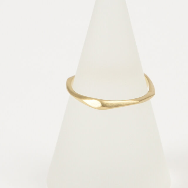 K18 moment ring（#12） | iichi ハンドメイド・クラフト作品・手仕事品の通販