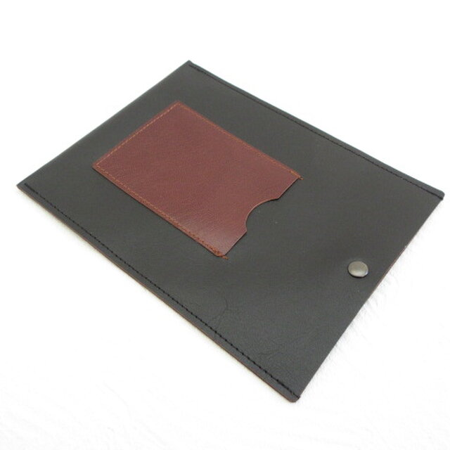 《ゴートスキン》》A6サイズ対応・タテ型フラットケース・ポケット付き・0299 | iichi ハンドメイド・クラフト作品・手仕事品の通販
