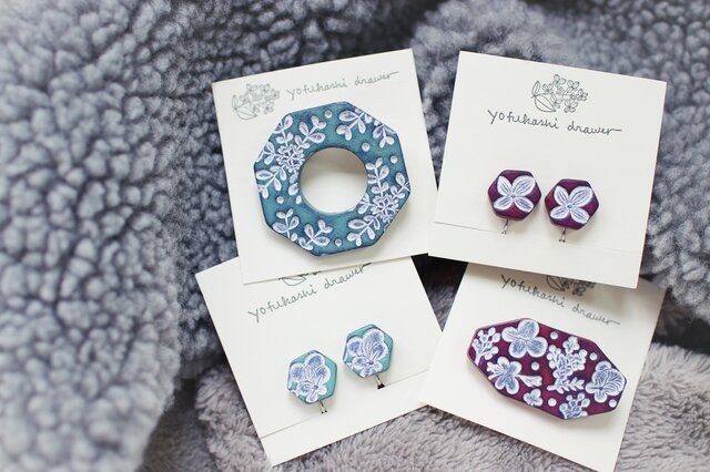 陶土の草花ブローチ : : : 1111 | iichi 日々の暮らしを心地よくするハンドメイドやアンティークのマーケットプレイス