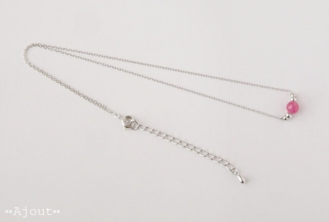 ピンクサファイアのネックレス《N-272》 | iichi ハンドメイド・クラフト作品・手仕事品の通販