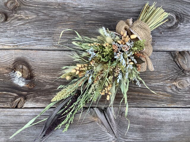 八ヶ岳〜雑穀のスワッグ003 | iichi ハンドメイド・クラフト作品・手仕事品の通販