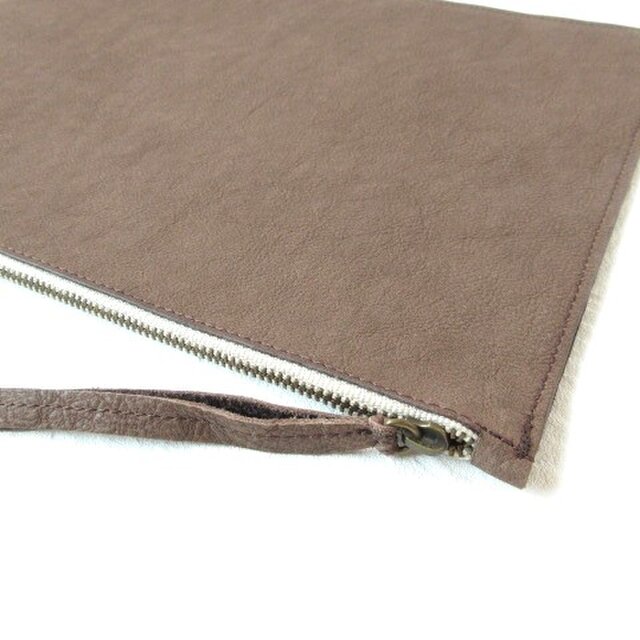 《牛革》B5サイズ対応・フラットマルチケース・011 | iichi ハンドメイド・クラフト作品・手仕事品の通販