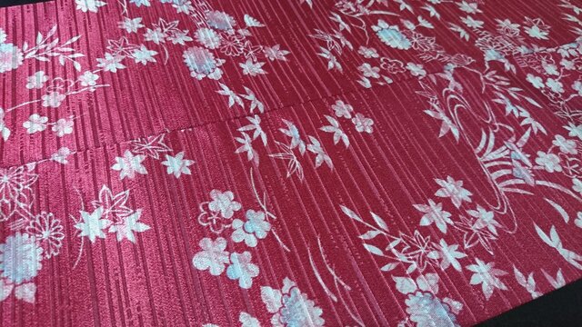 創作帯☆角帯 光沢色.四季の植物柄 巾約10cm | iichi 日々の暮らしを心地よくするハンドメイドやアンティークのマーケットプレイス