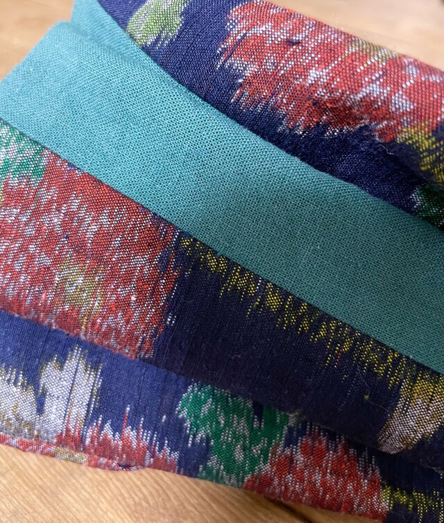 紬と綿麻のヘアバンド ターバン (T11) | iichi ハンドメイド・クラフト作品・手仕事品の通販