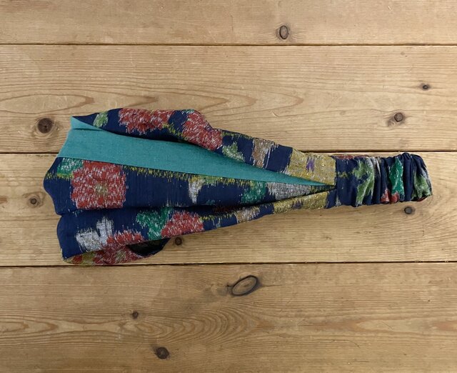 紬と綿麻のヘアバンド ターバン (T11) | iichi ハンドメイド・クラフト作品・手仕事品の通販