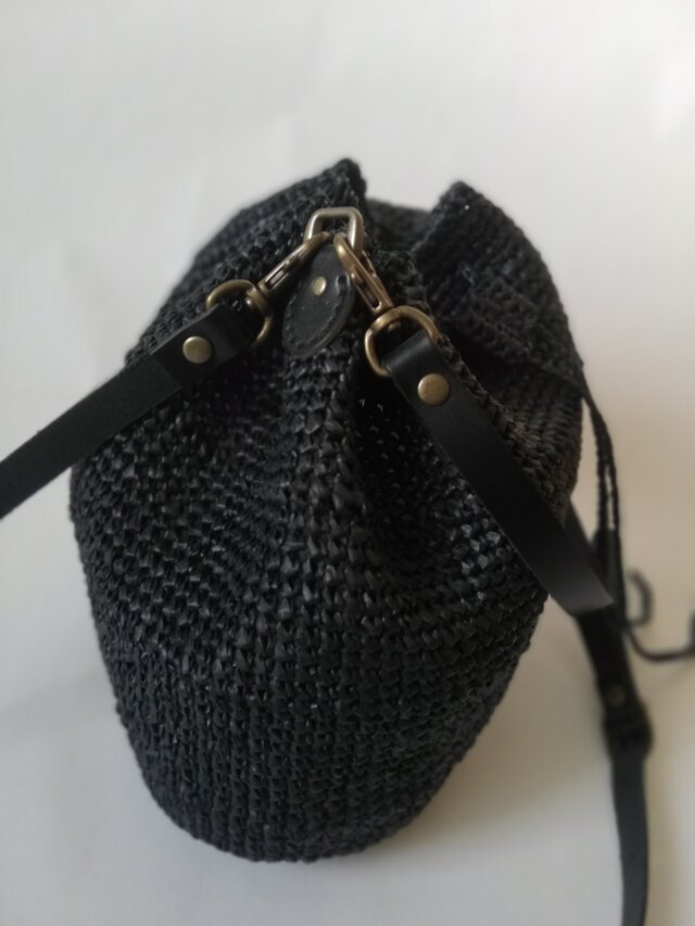 和紙で編んだ3way巾着バッグ | iichi ハンドメイド・クラフト作品・手仕事品の通販