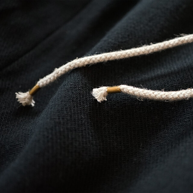 【股下65cm】綿麻ウールインバーテッドパンツ[ブラック] | iichi ハンドメイド・クラフト作品・手仕事品の通販