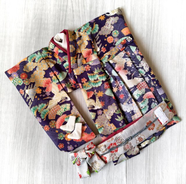 「夜の富士山、彩る錦秋」25～26cmドール振り袖着物 | iichi ハンドメイド・クラフト作品・手仕事品の通販