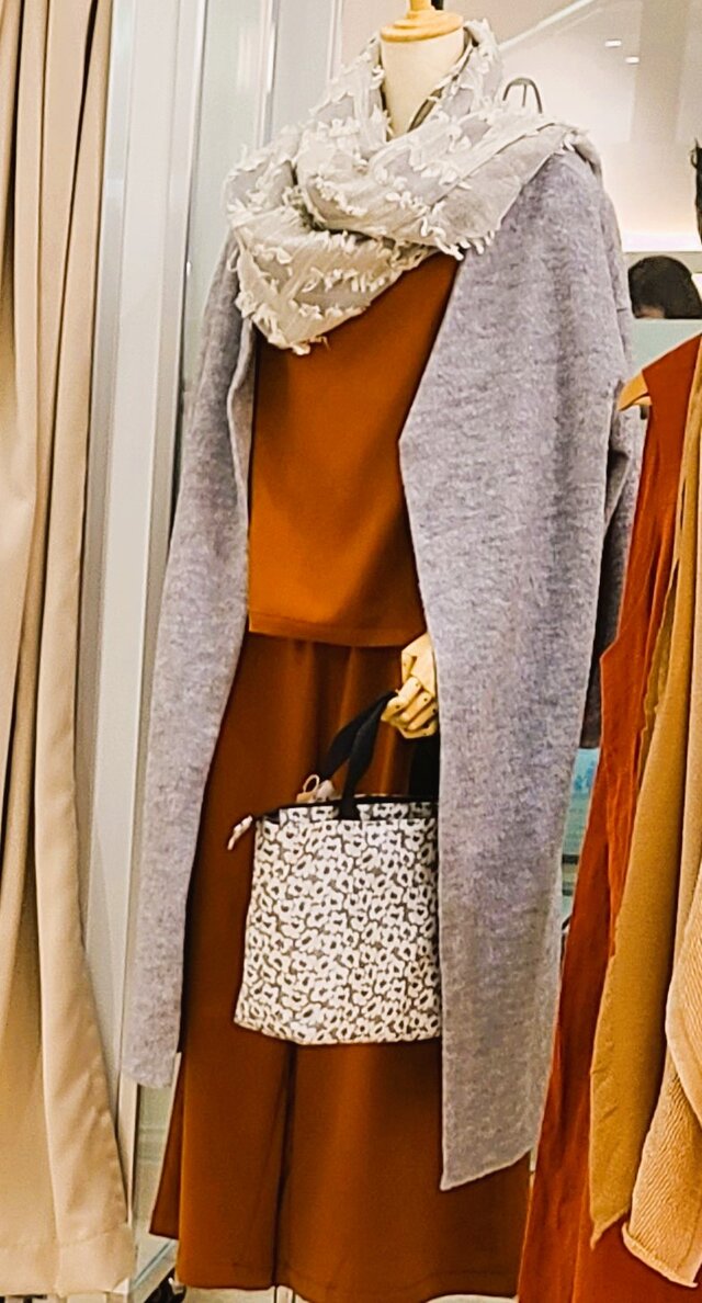 TOKI 001 ショルダーブラウンジング ブラウス (ストレッチスエード）オレンジ | iichi ハンドメイド・クラフト作品・手仕事品の通販