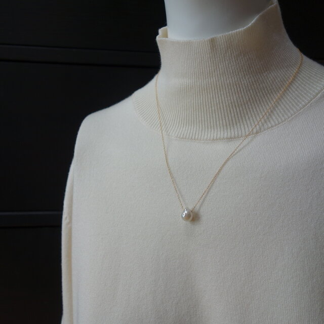 14kgfあこやパール8.9mmのペンダントネックレス | iichi ハンドメイド・クラフト作品・手仕事品の通販