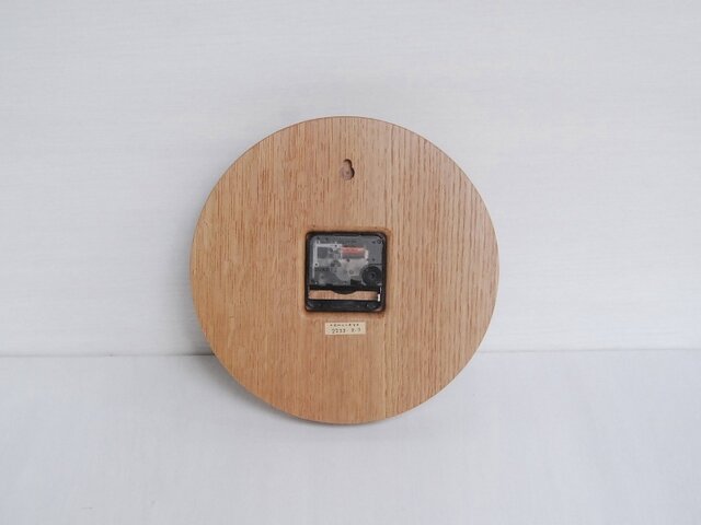 ｲﾜﾅ 直径22cm 掛け時計 ｵｰｸ【2233】 | iichi ハンドメイド・クラフト作品・手仕事品の通販