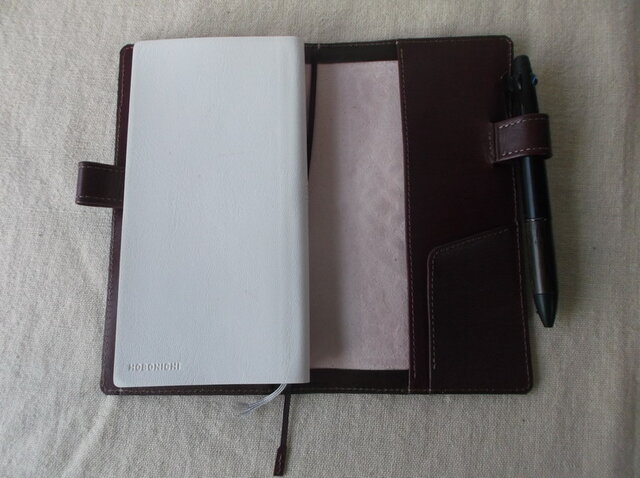 ほぼ日手帳weeks対応 レザー手帳カバー 刻印＆拭き染め | iichi ハンドメイド・クラフト作品・手仕事品の通販