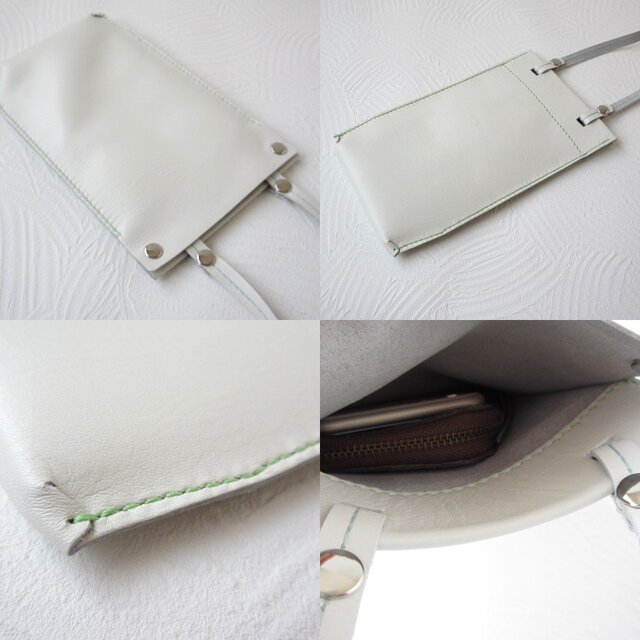 よくばり3way♪《牛革》スマホショルダーポーチ・フラットタイプ・068 | iichi ハンドメイド・クラフト作品・手仕事品の通販
