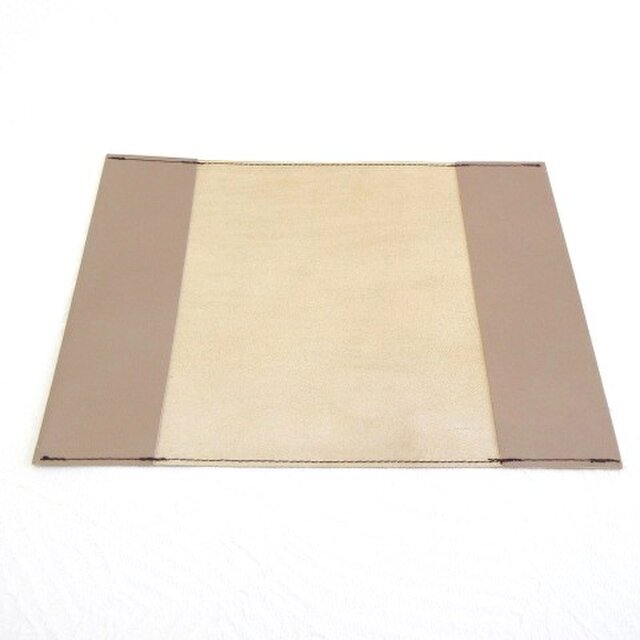 ハヤカワ文庫トールサイズ対応《ゴートスキン》ベージュ・一枚革のブックカバー・0593 | iichi ハンドメイド・クラフト作品・手仕事品の通販