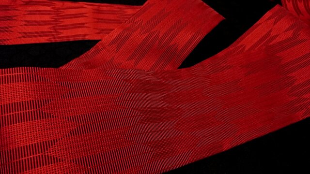 創作帯☆角帯 玉虫矢羽模様 巾約10cm | iichi ハンドメイド・クラフト作品・手仕事品の通販