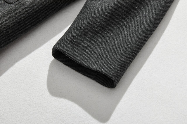 ★即納★着回し無限大 大人ウールコート フード付きコート ダークグレー 221203-1 | iichi 日々の暮らしを心地よくするハンドメイドやアンティークのマーケットプレイス