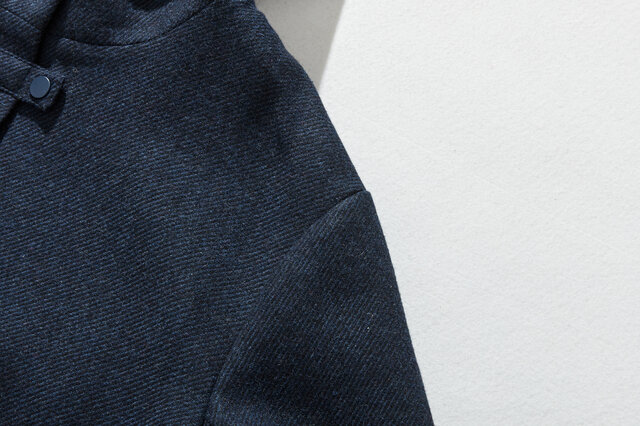 着回し無限大 大人ウールコート フード付きコート ネイビー 221203-2 | iichi 日々の暮らしを心地よくするハンドメイドやアンティークのマーケットプレイス