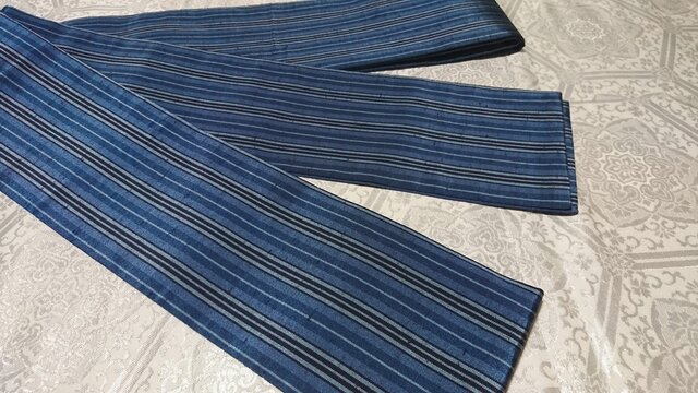 創作帯☆角帯 玉虫ストライプ 巾約12cm | iichi 日々の暮らしを心地よくするハンドメイドやアンティークのマーケットプレイス