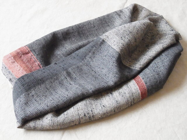 手織り コットン・シルクストール 【ct-01-rd】 | iichi ハンドメイド・クラフト作品・手仕事品の通販