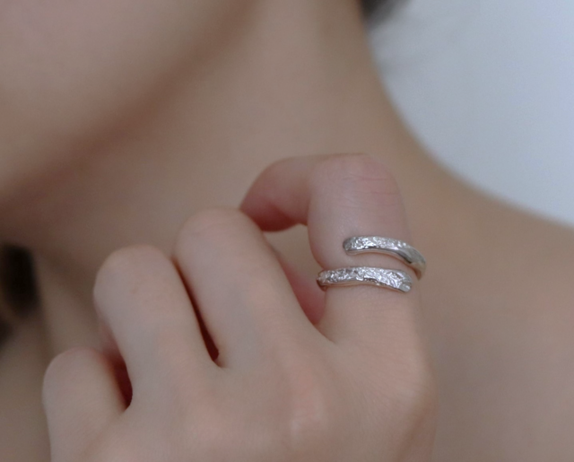 Snowfield リングSilver925 | iichi ハンドメイド・クラフト作品・手仕事品の通販