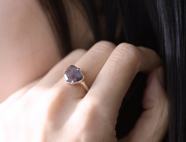 アイオライトリング k10 | iichi ハンドメイド・クラフト作品・手仕事品の通販