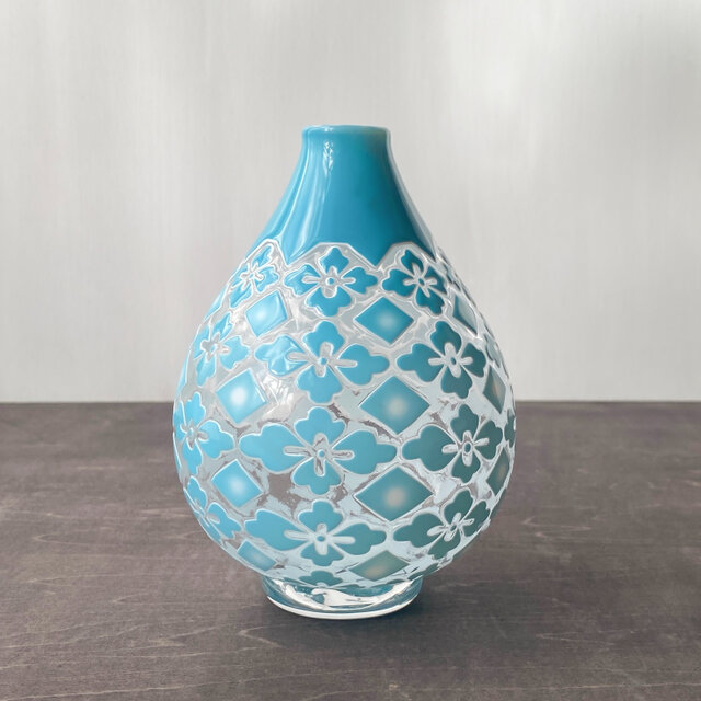 pattern vase 青菱花 | iichi ハンドメイド・クラフト作品・手仕事品の通販