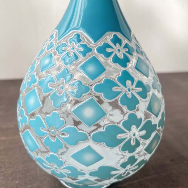 pattern vase 青菱花 | iichi ハンドメイド・クラフト作品・手仕事品の通販