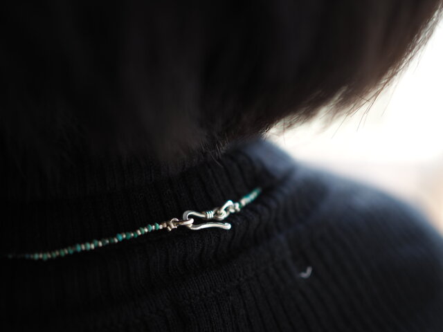 グリーンアメジスト ターコイズxシルバー ペンダント silver950 | iichi ハンドメイド・クラフト作品・手仕事品の通販